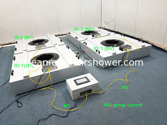 มอเตอร์ DC FFU ชุดกรองพัดลม 4x4 ฟุต สำหรับห้องปลอดเชื้อ ISO 5
